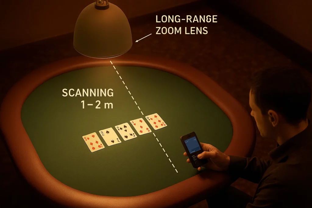 Choix de la distance de numérisation pour les scanners de cartes marquées