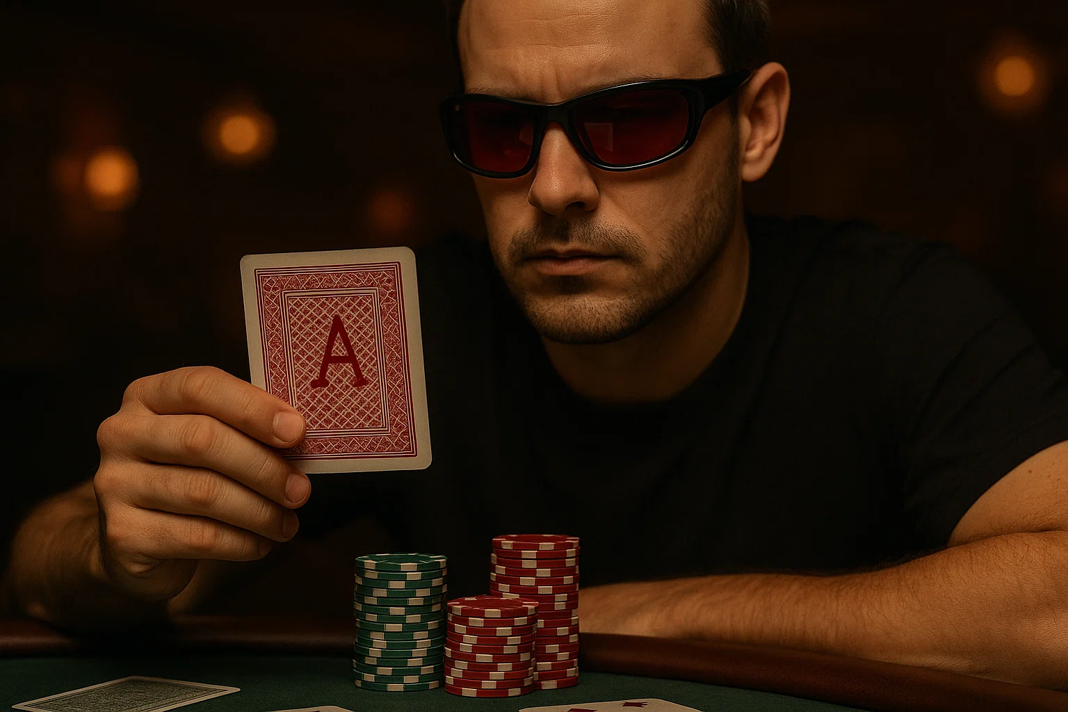 How Invisible Ink Glasses Identify Marked Cards